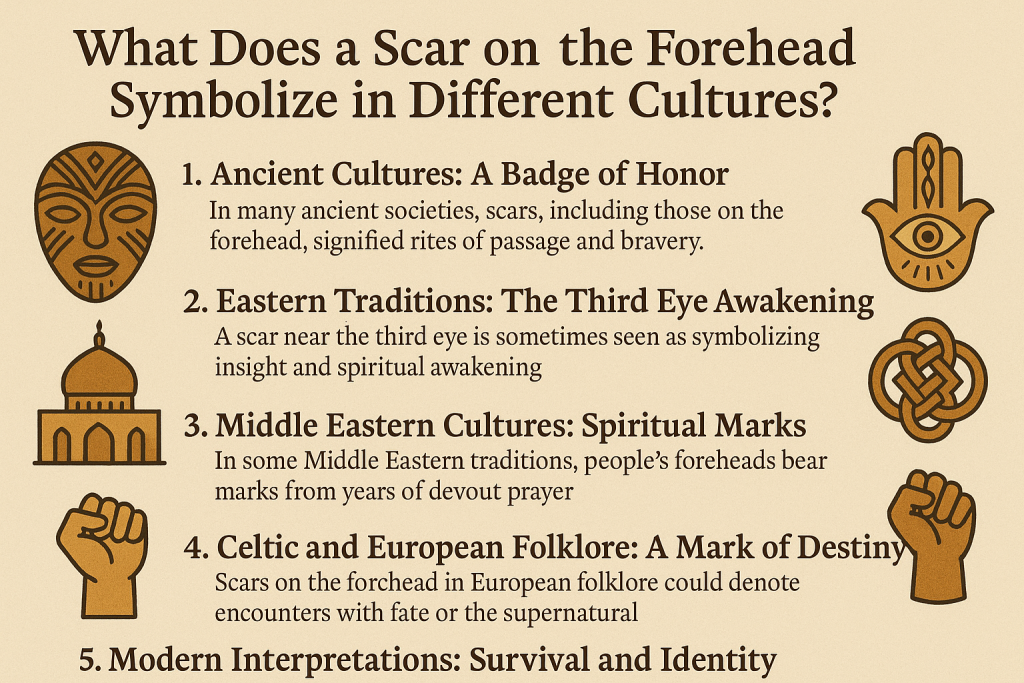 What Does a Scar on the Forehead Symbolize in Different Cultures?