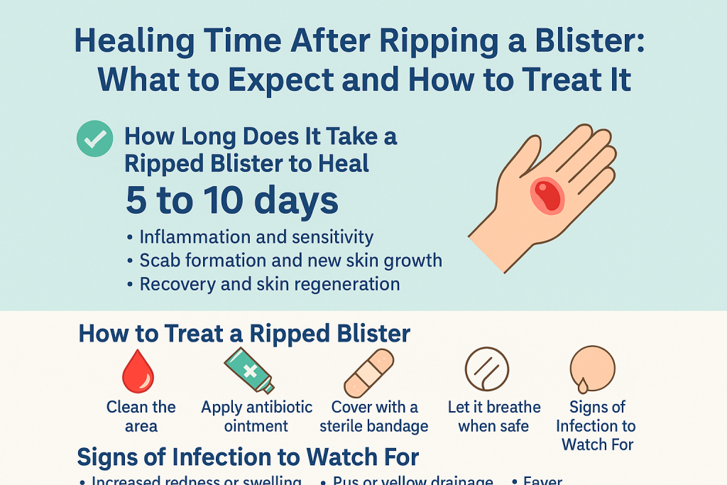 Healing Time After Ripping a Blister: What to Expect and How to Treat It