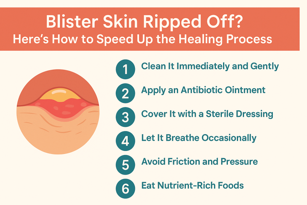 Blister Skin Ripped Off? Here’s How to Speed Up the Healing Process