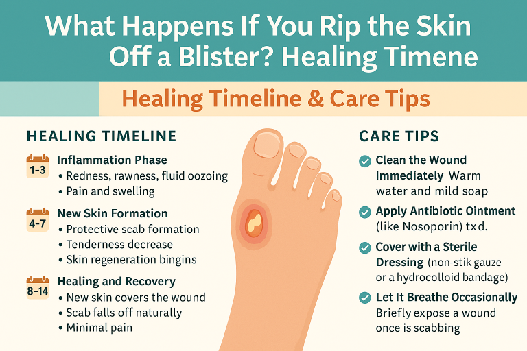 What Happens If You Rip the Skin Off a Blister? Healing Timeline & Care ...