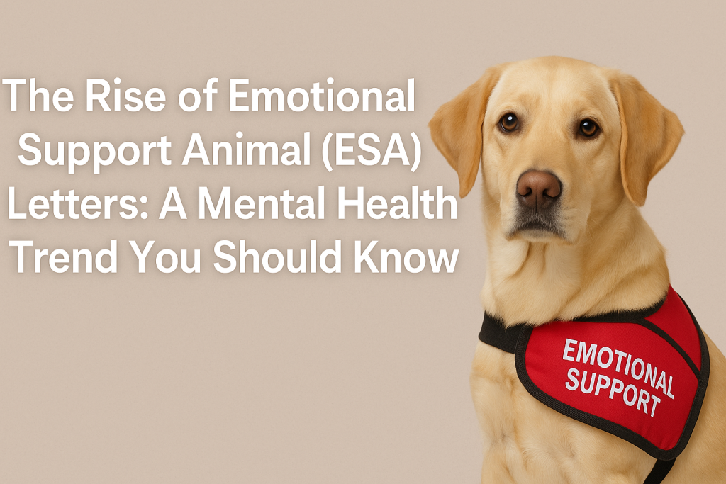 The Rise of Emotional Support Animal (ESA) Letters: A Mental Health ...